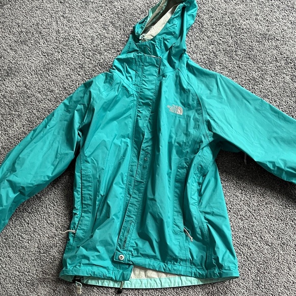 The North Face | Jackets & Coats | The North Face Teal Rain Jacket ...
